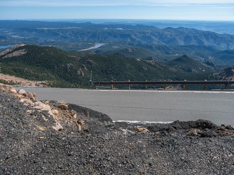 Colorado Mountain Summit: Aerial View of Snow-Covered Road HDRi Maps ...