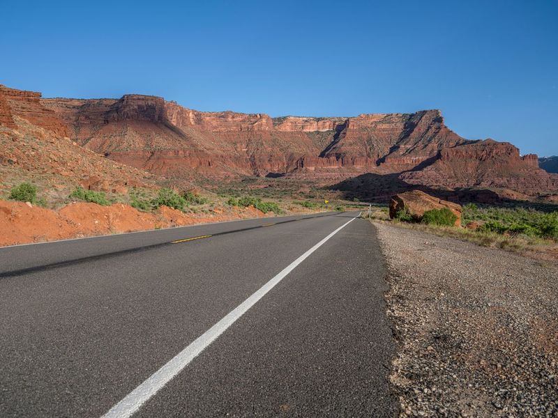 Colorado River Canyon Road in Utah HDRi Maps and Backplates