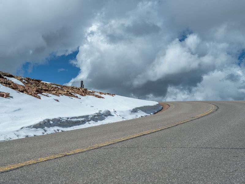 Colorado Summit Road: Clouds and Landscape Blend