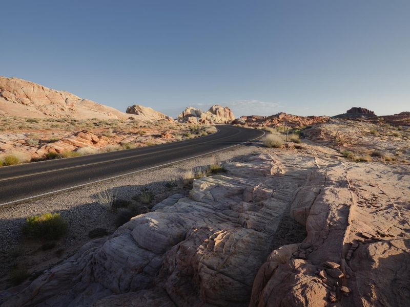 Colorado USA Dawn Road in Desert Mountain - HDRi Maps and Backplates