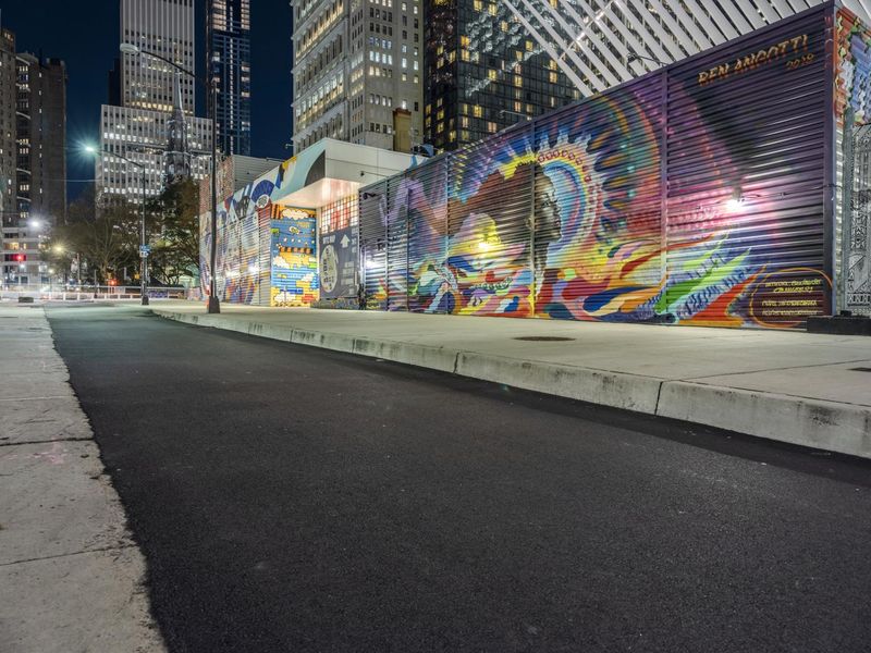Colorful Graffiti Mural in Manhattan New York HDRi Maps and Backplates