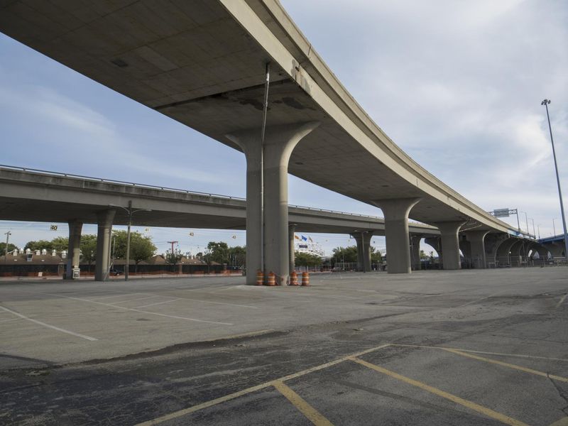 Concrete Bridge on Highway in Chicago, Illinois HDRi Maps and Backplates