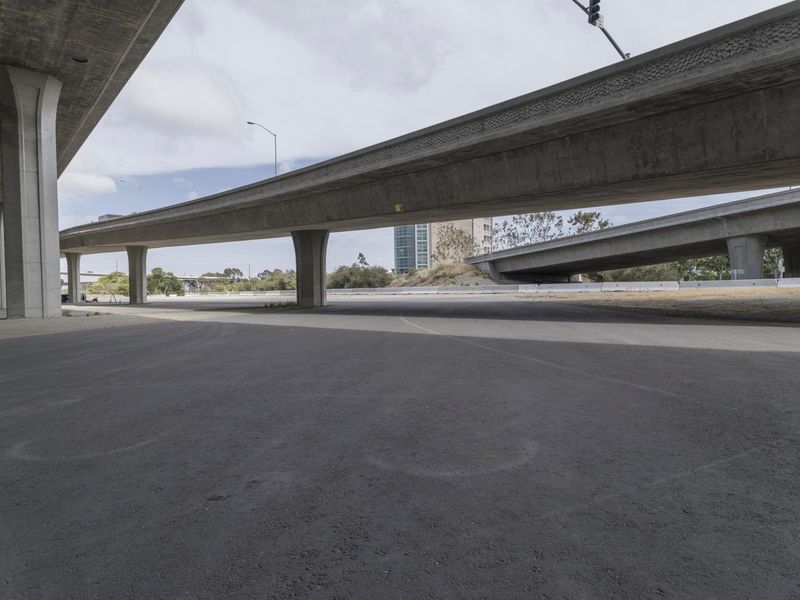 Concrete Bridge: Road Over Asphalt HDRi Maps and Backplates