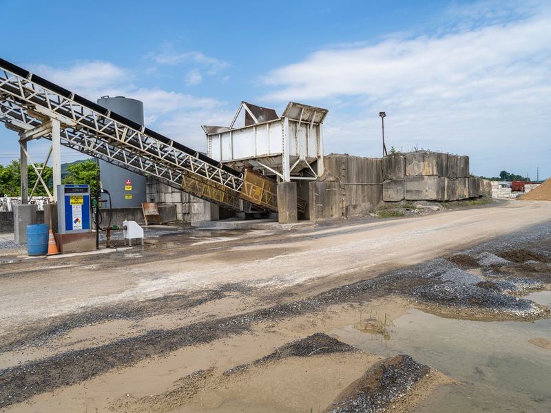 Concrete Factory: Industrial Manufacturing Site HDRi Maps and Backplates