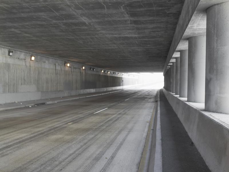 Concrete Street in Los Angeles, California, USA HDRi Maps and Backplates