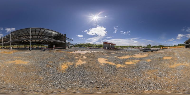 Construction Site: Remodeled Outdoor Arena - HDRi Maps and Backplates