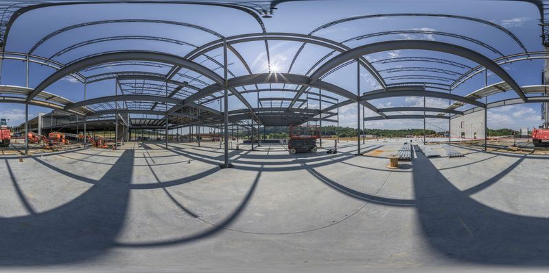 Construction Site on a Sunny Day with Concrete Surfaces HDRi Maps and ...