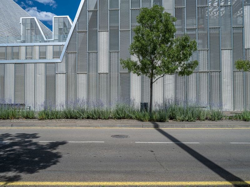 Contemporary Metal Wall in Zaragoza: A Modern Urban Landscape HDRi Maps ...