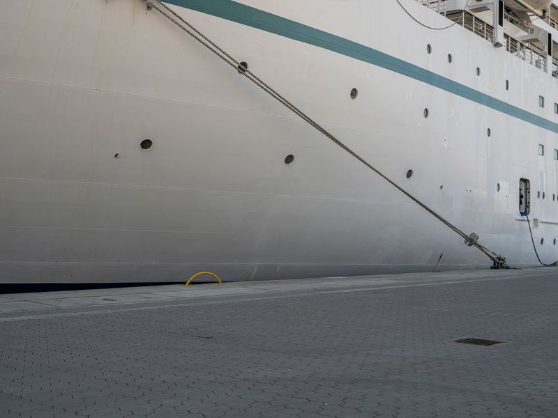 Cruise Ship Docking in Bremen Harbor HDRi Maps and Backplates