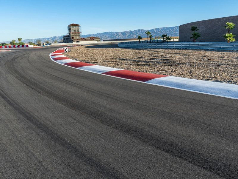 Curve in USA Race Track: A Panoramic View - HDRi Maps and Backplates