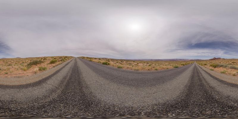 Scenic Road Trip through Utah's Red Rock Deserts HDRi Maps and Backplates