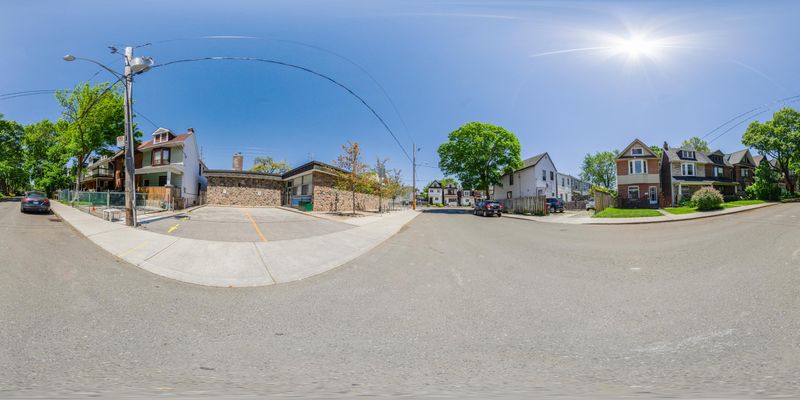 Suburban Home on a Clear Day HDRi Maps and Backplates