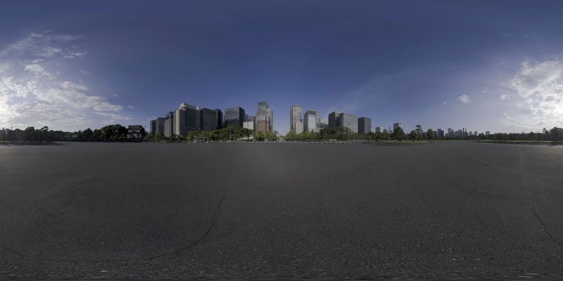 Tokyo's Oasis: Exploring Edo Park's Greenery HDRi Maps and Backplates