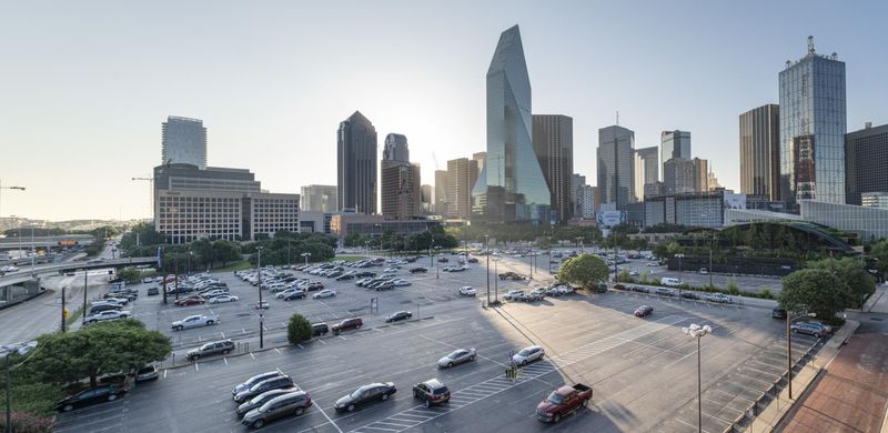 Dallas Cityscape at Sunrise in Metropolis HDRi Maps and Backplates