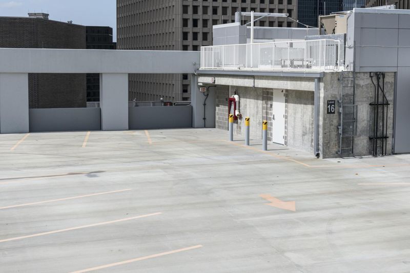 Dallas Parking Deck with High Rise Cityscape HDRi Maps and Backplates