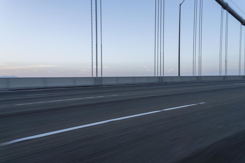 Dawn Over Cable Stayed Bridge Road HDRi Maps and Backplates