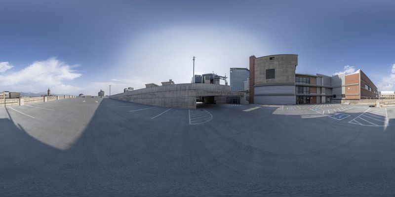 Dawn Cityscape: Salt Lake City's Concrete Streets HDRi Maps and Backplates Dawn Cityscape: Salt Lake City's Concrete Streets HDRi Maps and Backplates