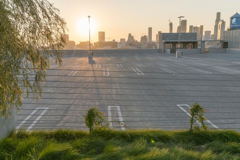 Dawn Cityscape in Urban Area with Reflection HDRi Maps and Backplates