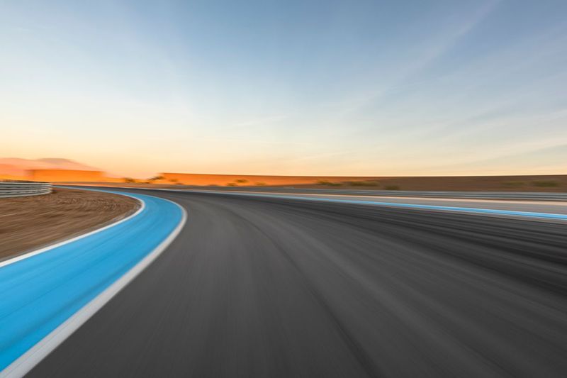 Dawn Curve on a USA Race Track HDRi Maps and Backplates