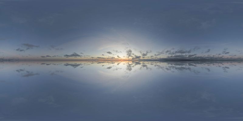 Dawn Over Endless Mountain Landscape HDRi Maps and Backplates