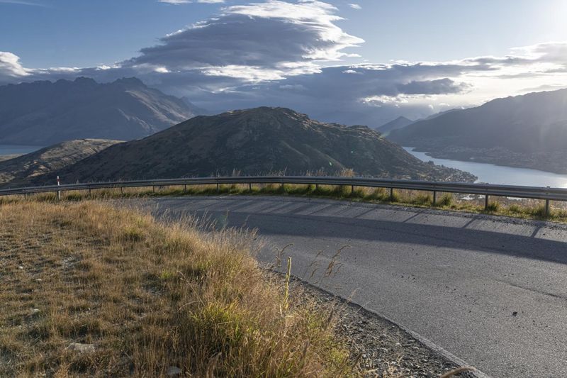 Dawn in the New Zealand Highlands: A Scenic Road HDRi Maps and Backplates