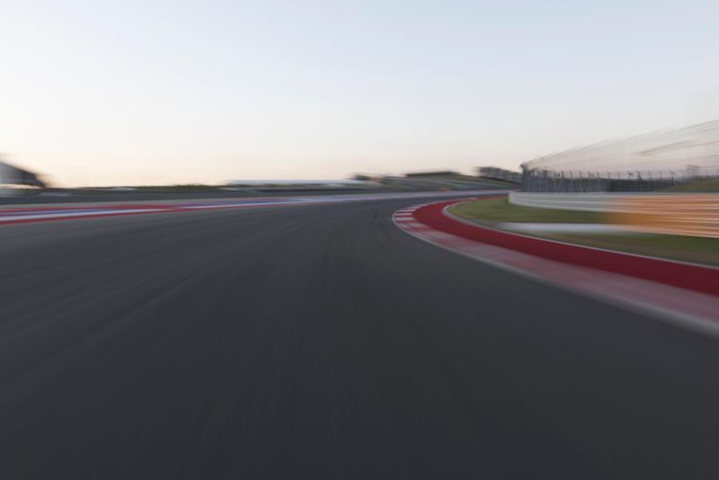 Dawn on the Highway: Racing Red Automobiles on a Race Track HDRi Maps ...