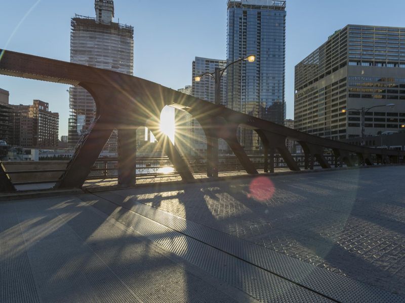 Dawn Over Chicago, Illinois: A Glimpse of Skyscrapers HDRi Maps and ...