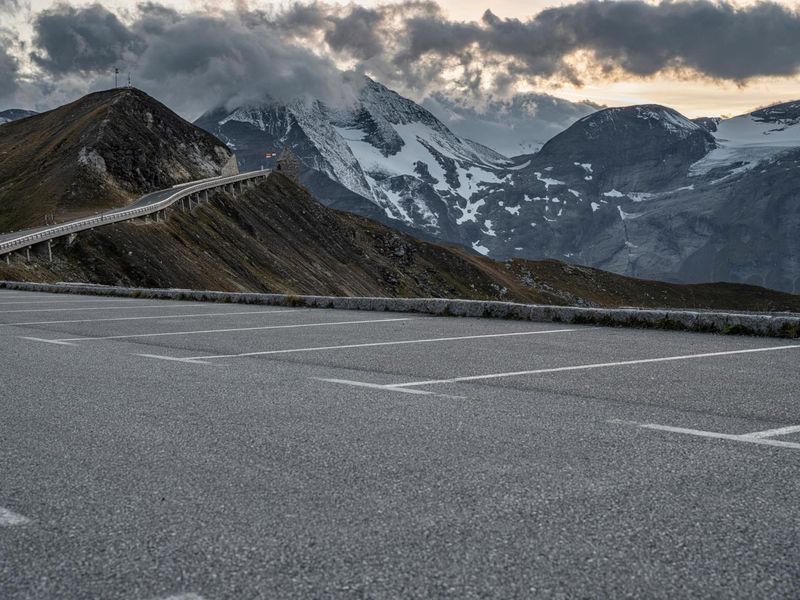 Dawn Overlooking a Dramatic Mountain Landscape