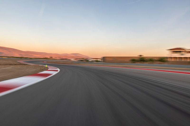 Dawn at the Race Track: Asphalt, Curves, and Clouds HDRi Maps and ...
