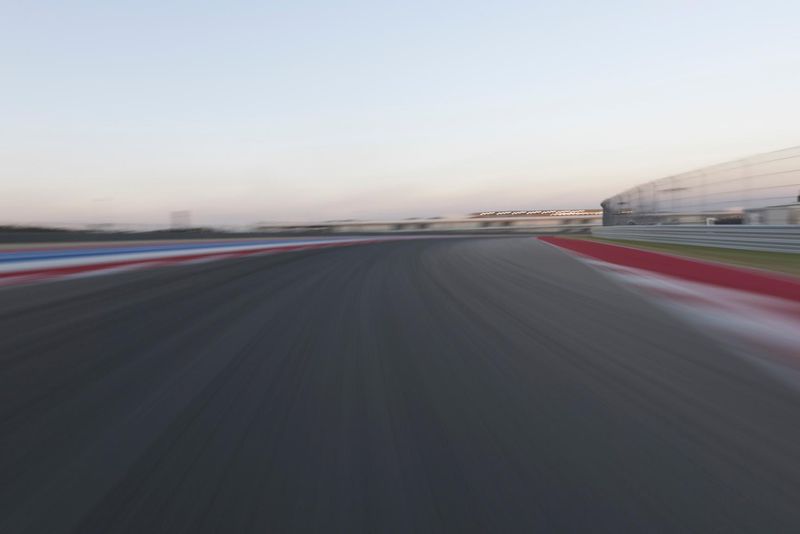Dawn at the Race Track: Clear Sky and Racing HDRi Maps and Backplates