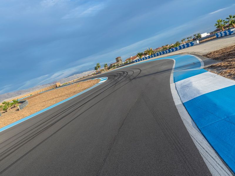 Dawn Racing on the Asphalt Track in the USA HDRi Maps and Backplates