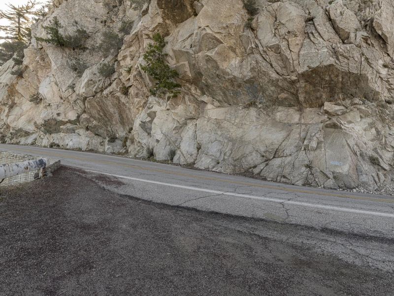 Dawn Ride: Motorcycle Along Rocky Road HDRi Maps and Backplates