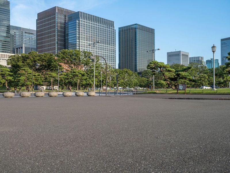 Dawn in Tokyo: Modern Architecture and Greenery HDRi Maps and Backplates