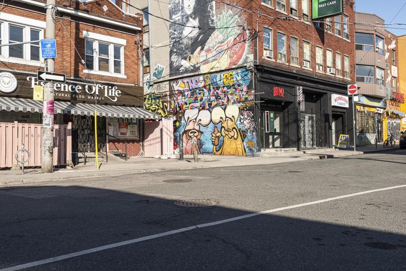 Daytime City Life in Toronto's Art District HDRi Maps and Backplates
