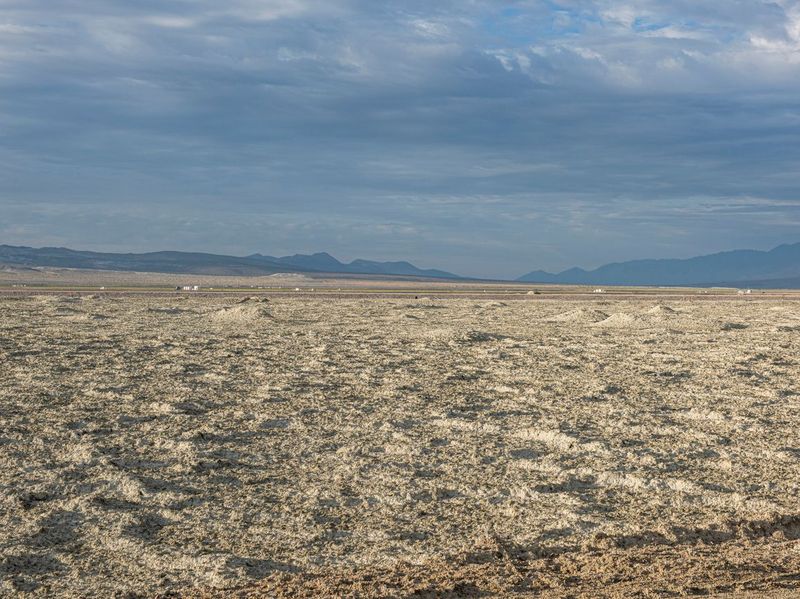 Daytime Desert Landscape with Rugged Road HDRi Maps and Backplates