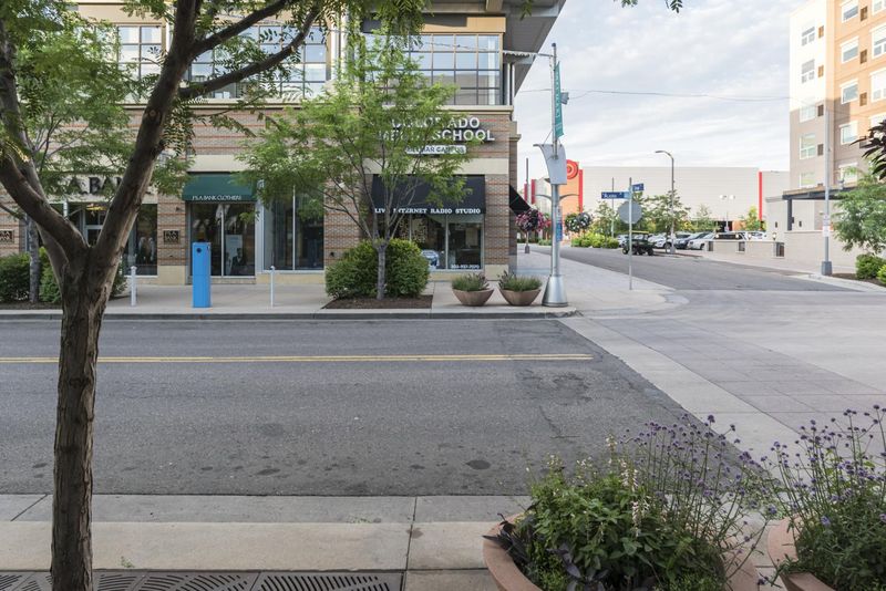 Cityscape of Denver with Office Building at Dawn HDRi Maps and Backplates