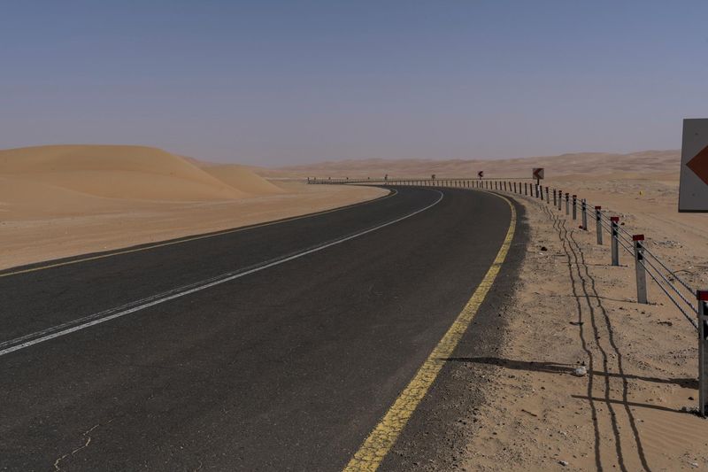 Desert highway in Liwa Desert, United Arab Emirates HDRi Maps and ...