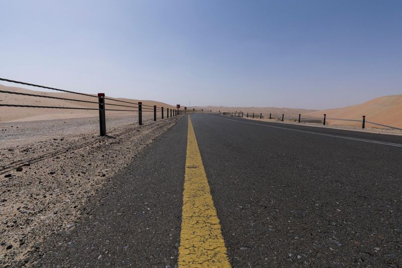 Desert Highway in United Arab Emirates HDRi Maps and Backplates