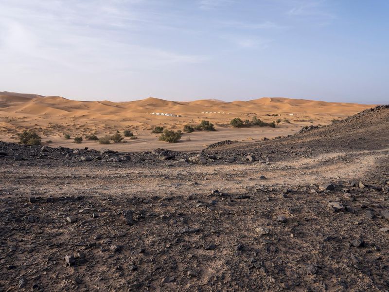 Desert Road in Marocco: Exploring the Sahara HDRi Maps and Backplates