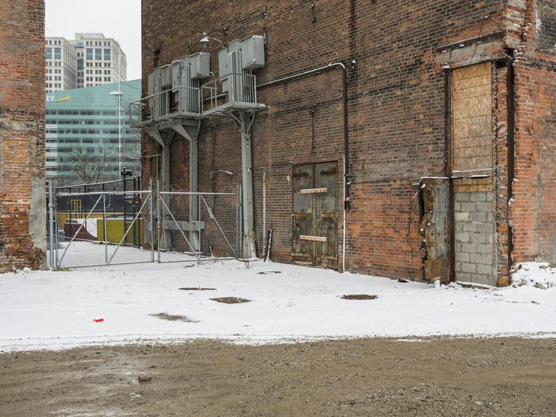 Detroit Urban Art District in Winter HDRi Maps and Backplates