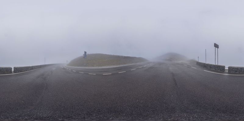 The Foggy Road of Timmelsjoch HDRi Maps and Backplates