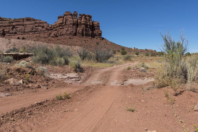 Dirt Road through Open Desert with Rock Formation - Utah, USA HDRi Maps ...