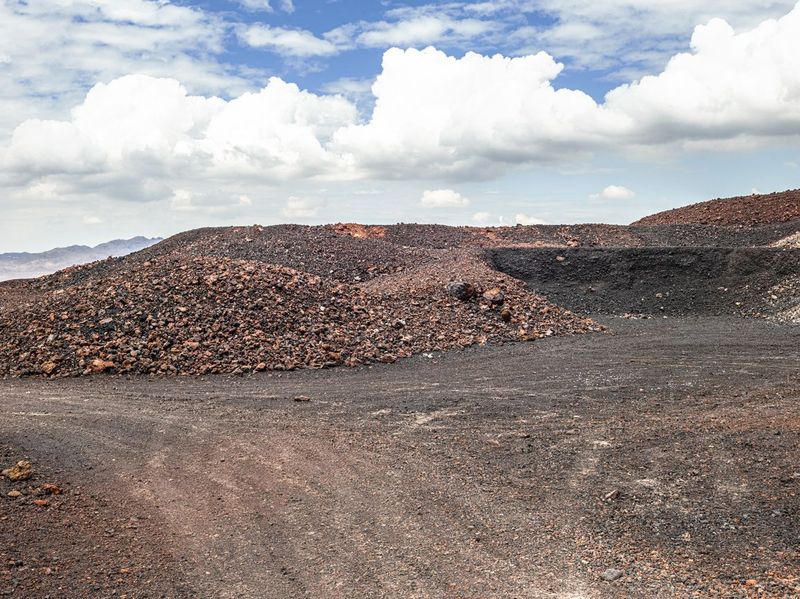 Dirt Track Road in a Brown Landscape HDRi Maps and Backplates