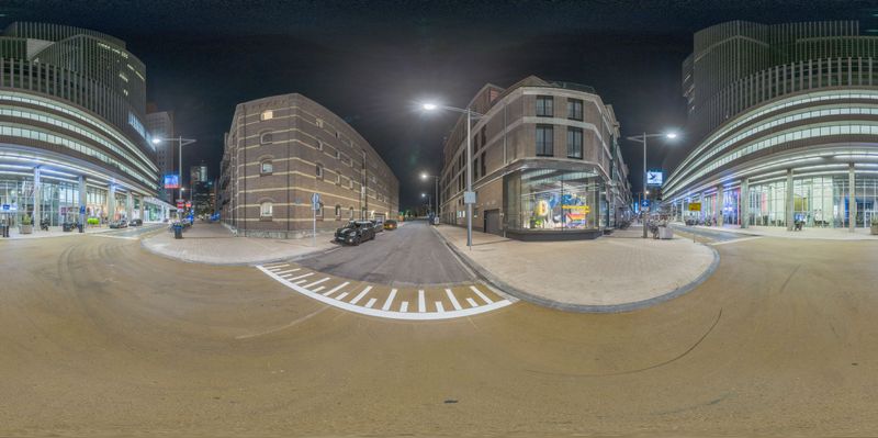 Distorted Street in Holland, Netherlands HDRi Maps and Backplates