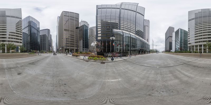 Downtown Chicago, Illinois: Iconic High-Rise Buildings HDRi Maps and ...