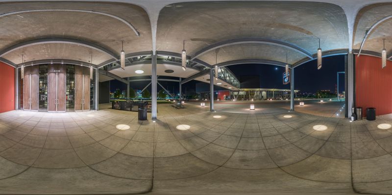 Downtown Chicago: A Captivating Nighttime View HDRi Maps and Backplates