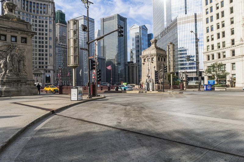 Downtown Chicago Skyscrapers Cityscape HDRi Maps and Backplates