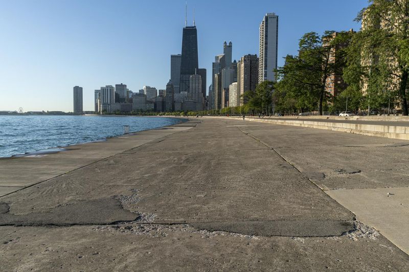 Downtown Chicago's Waterfront Cityscape HDRi Maps and Backplates