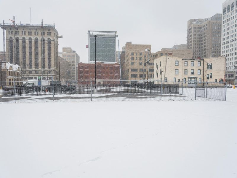 Downtown Detroit Winter View HDRi Maps and Backplates