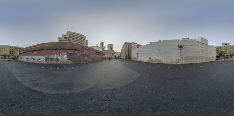 Downtown LA: High-Rise Buildings and Skyline Views HDRi Maps and Backplates
